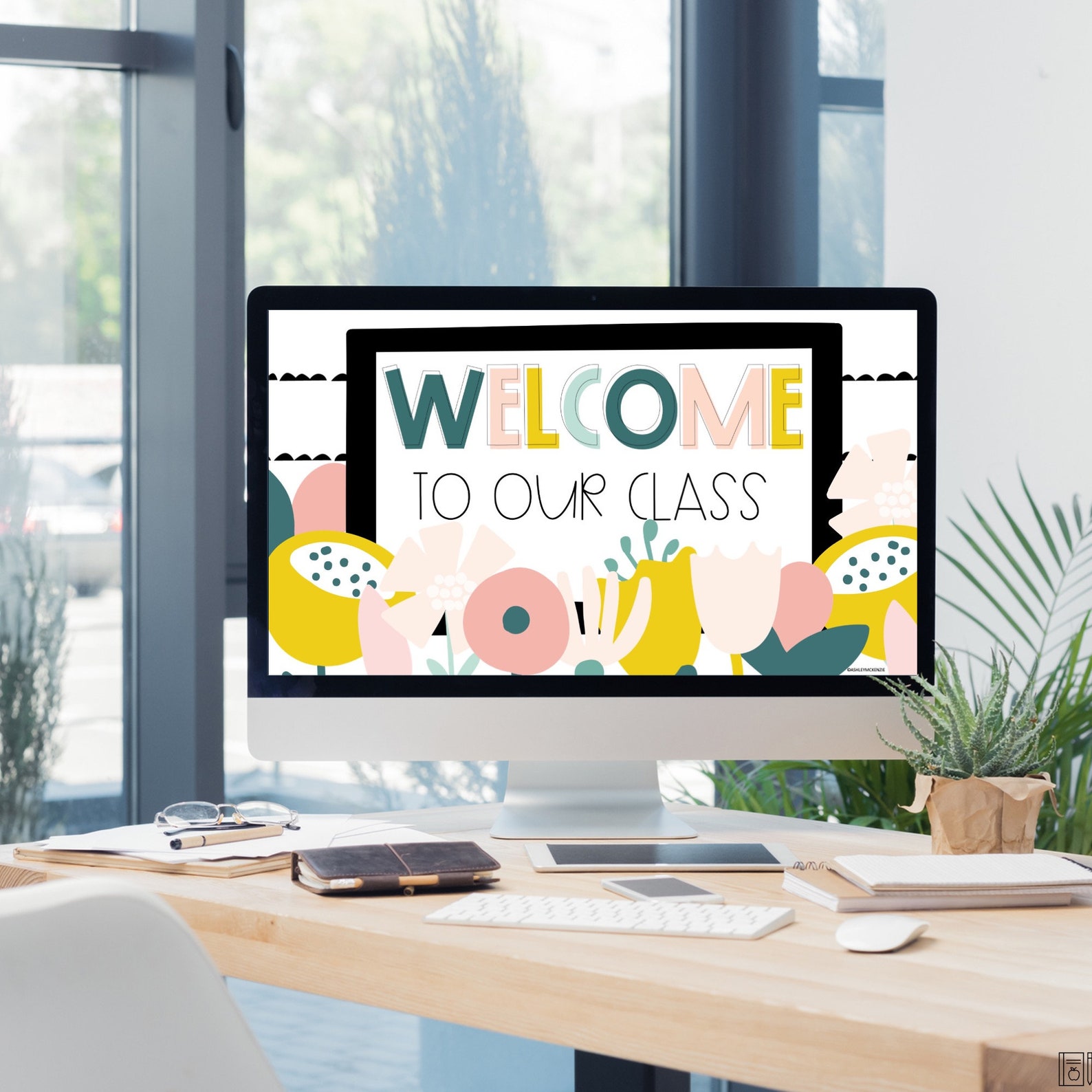 Vintage Blooms Google Slides and Powerpoint Templates, Digital ...