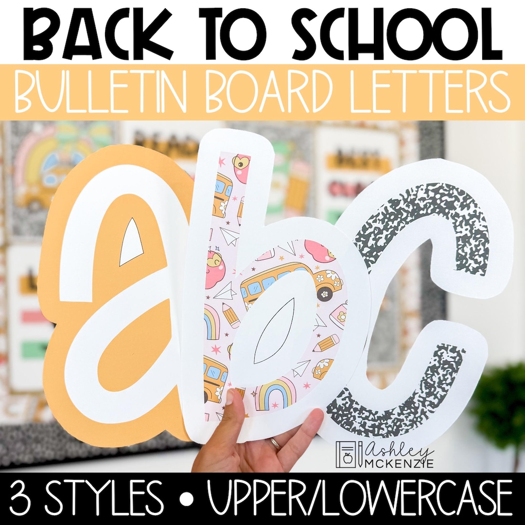 Ready to Roll Back to School Bulletin Board Letters Punctuation Number ...
