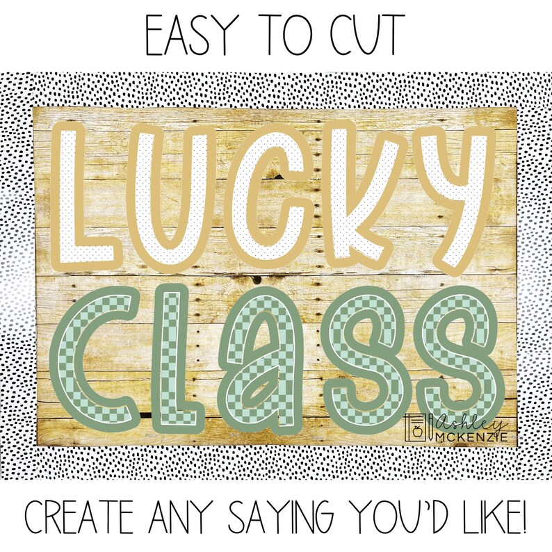 Retro St. Patrick's Day Classroom Decor A-Z Bulletin - Etsy