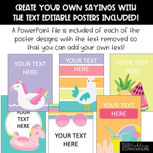 Summer Posters for End of Year Classroom Decor, Summer Splash Theme ...