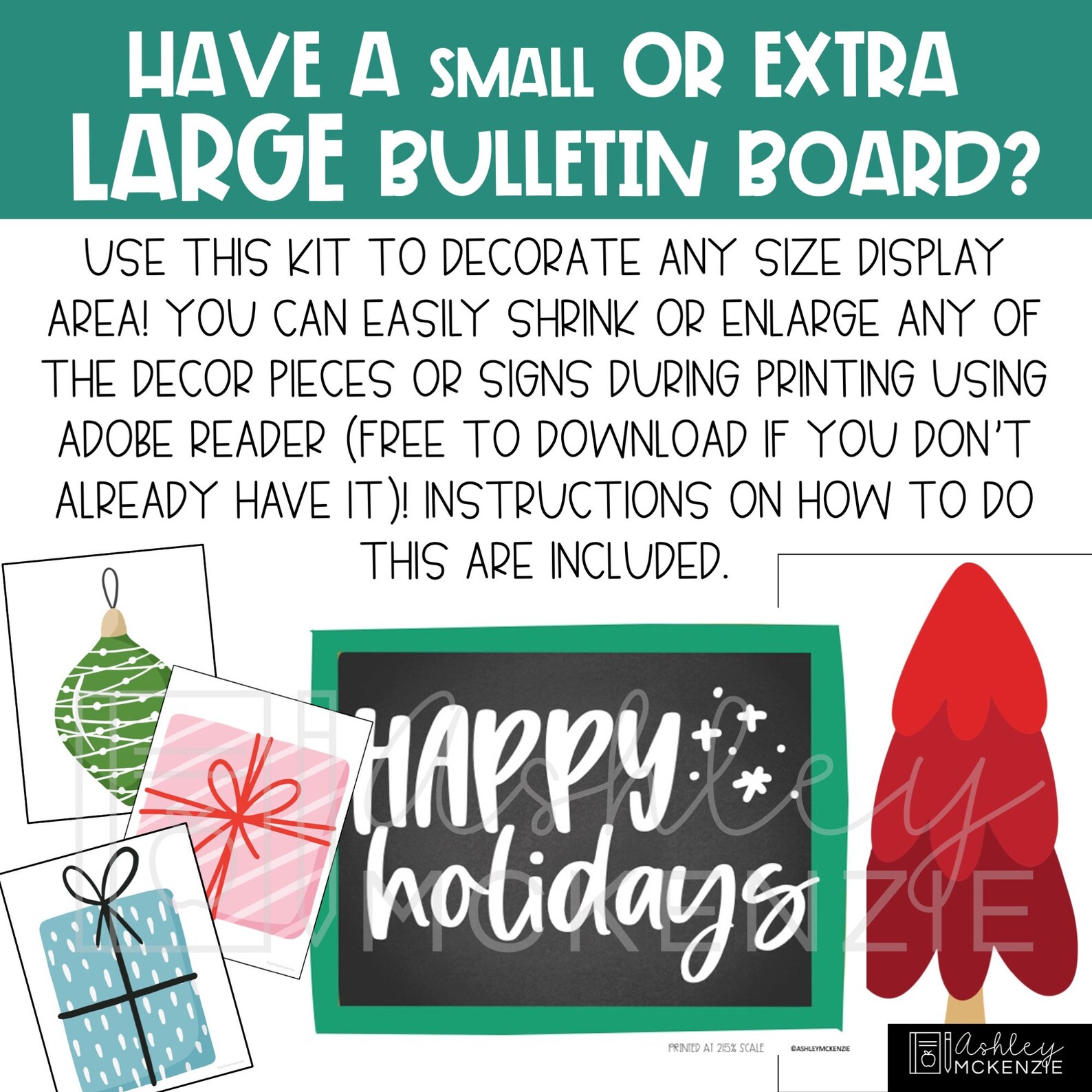 Christmas Cheer Bulletin Board or Classroom Door Decor, Easy Holiday ...