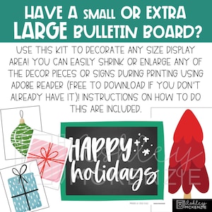 Christmas Cheer Bulletin Board or Classroom Door Decor, Easy Holiday ...