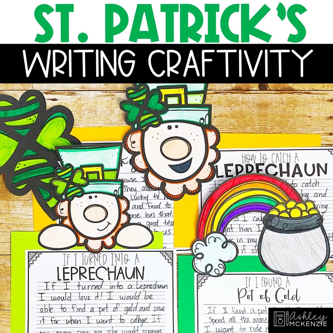 St. Patrick's Day Writing Crafts, March Creative Writing Prompts, Easy ...