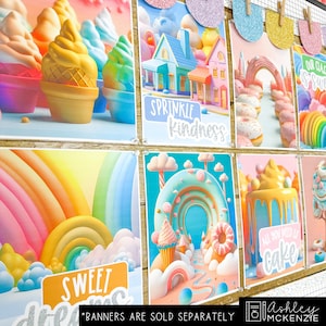 Pastel Sweets Classroom Posters, Easy and Modern Classroom Decorations ...