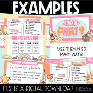 Class Slides, March Morning Slides, Spring Slide Templates, April Daily ...