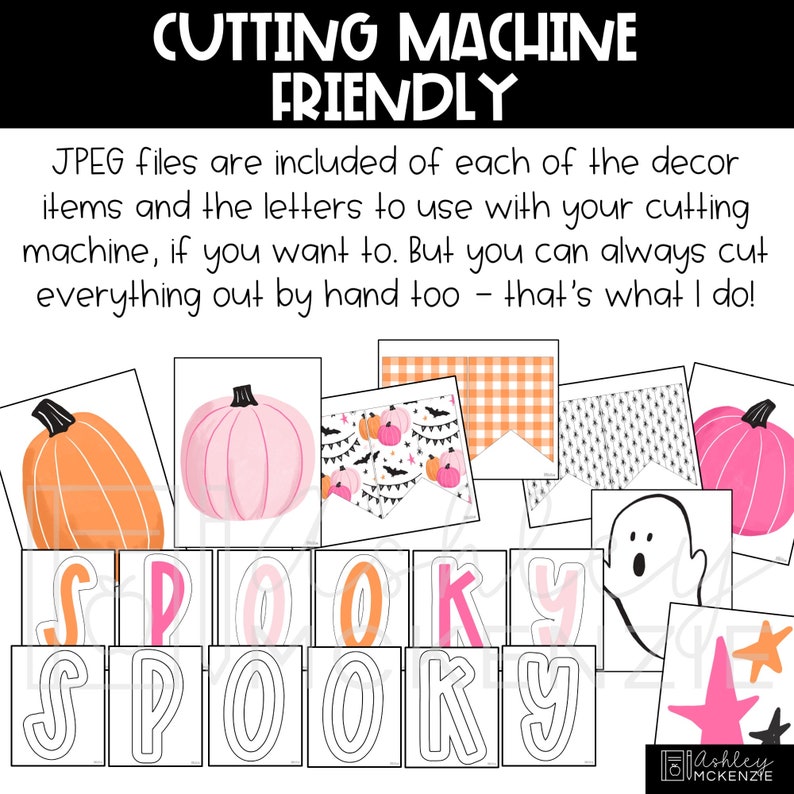 Halloween Bulletin Board Kit Autumn Classroom Decor Fall Door Decor Kit ...