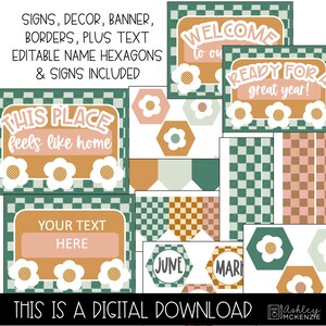 Modern Checkered Classroom Door Decor Kit, Back to School, Easy and ...