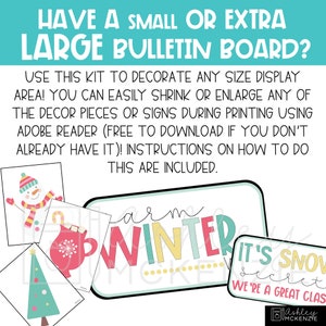 Winter Snowman Bulletin Board Kit, Easy Seasonal Classroom Decorations ...