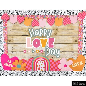 Valentine's Day Bulletin Board Kit, February Classroom Decorations ...