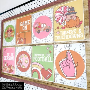 Thanksgiving Classroom Posters, Football Decor, Easy Seasonal Classroom ...
