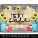 Fall Sunflowers Bulletin Board or Classroom Door Decor, Easy Autumn ...