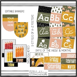 Camping Adventure Classroom Decor Bundle Elementary School Decorations ...