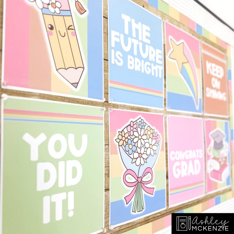 Graduation Posters With Printable Bulletin Board Borders, End of Year ...