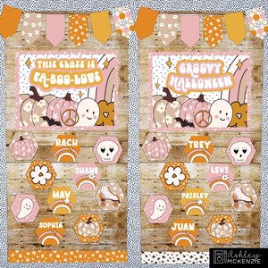 Retro Halloween Classroom Door Decor Kit, Easy Holiday Classroom ...