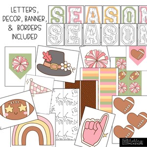 Thanksgiving Bulletin Board Ideas Autumn Door Decorating Football ...