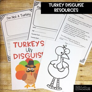 Disguise a Turkey Craft Thanksgiving Bulletin Board November Writing ...