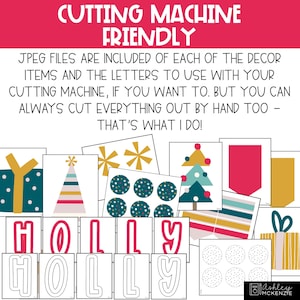 Festive Christmas Holiday Bulletin Board Kit, December Theme, Easy ...