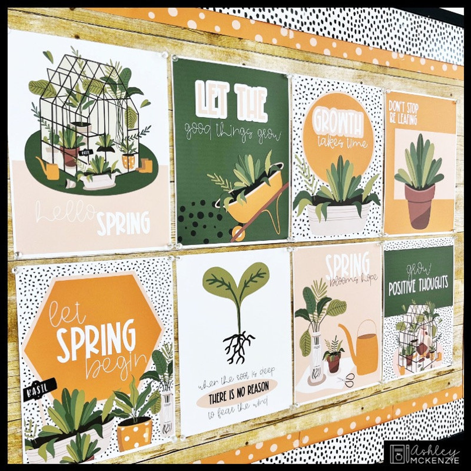 Spring Classroom Posters Spring Garden Theme Easy Seasonal - Etsy