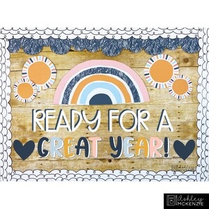 Boho Rainbow Classroom Decor, Bulletin Board Kit, Classroom Posters ...