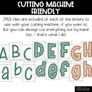 Modern Dinosaur Classroom Theme, A-Z Bulletin Board Letters ...