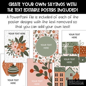 Christmas City Classroom Posters, Winter Class Decor, Easy Holiday ...