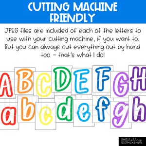 Primary Colors Primary Font A-Z Bulletin Board Letters, Punctuation ...