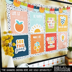 Modern Fruit Themed Classroom Posters, Easy and Modern Classroom ...