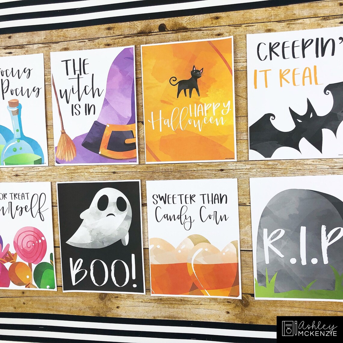 Halloween Classroom Posters Easy Autumn Classroom Decorations - Etsy