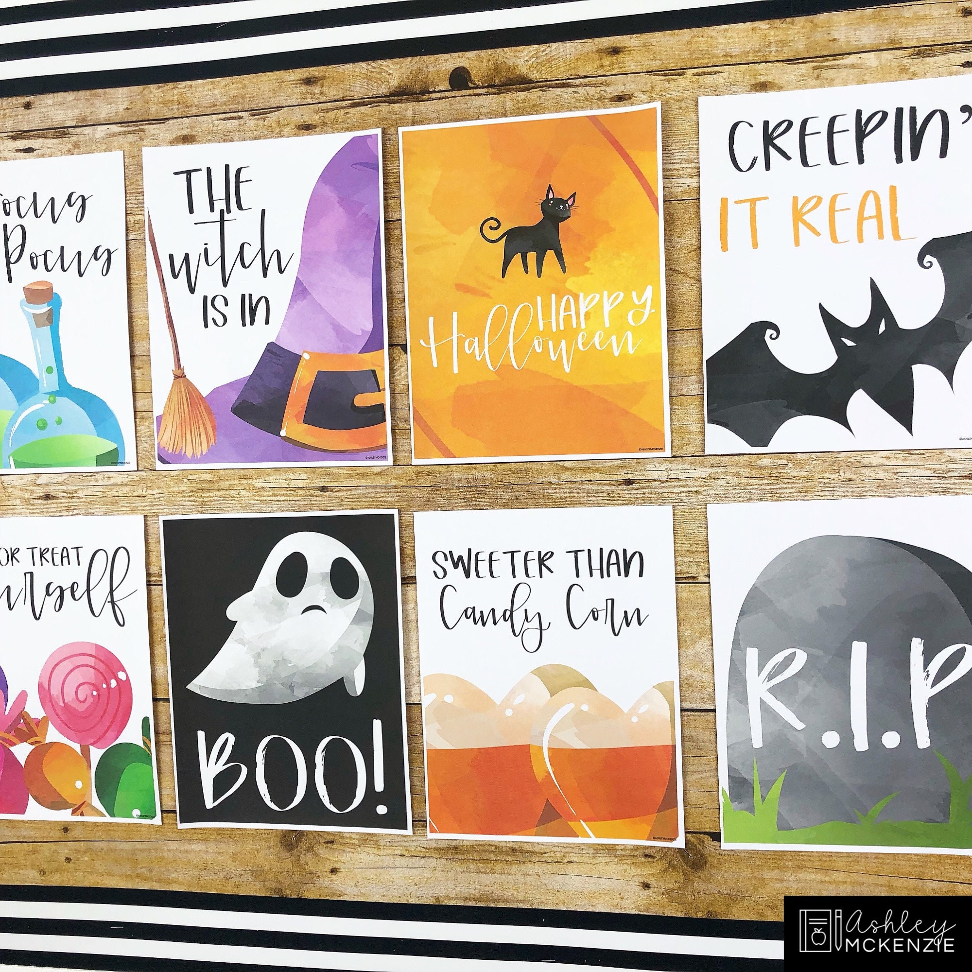 Halloween Classroom Posters, Easy Autumn Classroom Decorations - Etsy