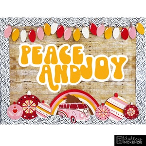 Retro Christmas Classroom Decor Bulletin Board Kit Classroom - Etsy