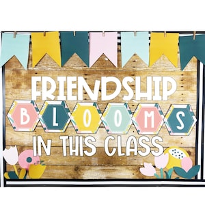 Vintage Floral Blooms Back to School Bulletin Board or Classroom Door ...