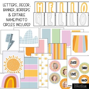 Sunshine Classroom Theme Back to School Bulletin Board Kit Elementary ...