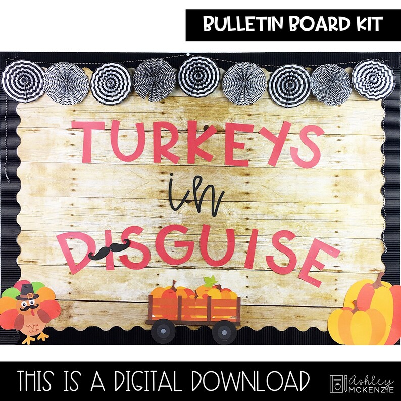 Disguise a Turkey Craft Thanksgiving Bulletin Board November Writing ...