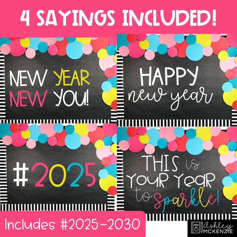 New Year's Resolutions Craft, Goal Writing Activity, New Year 2026 ...