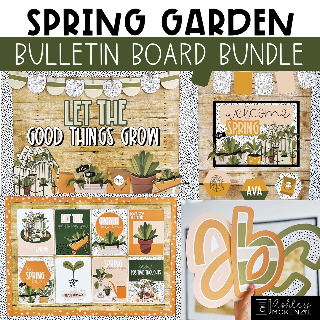 Spring Classroom Decor Bundle, Spring Garden Theme, Easy Seasonal ...