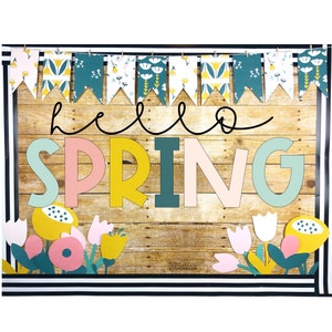 Spring Blooms Bulletin Board or Classroom Door Decor Vintage - Etsy