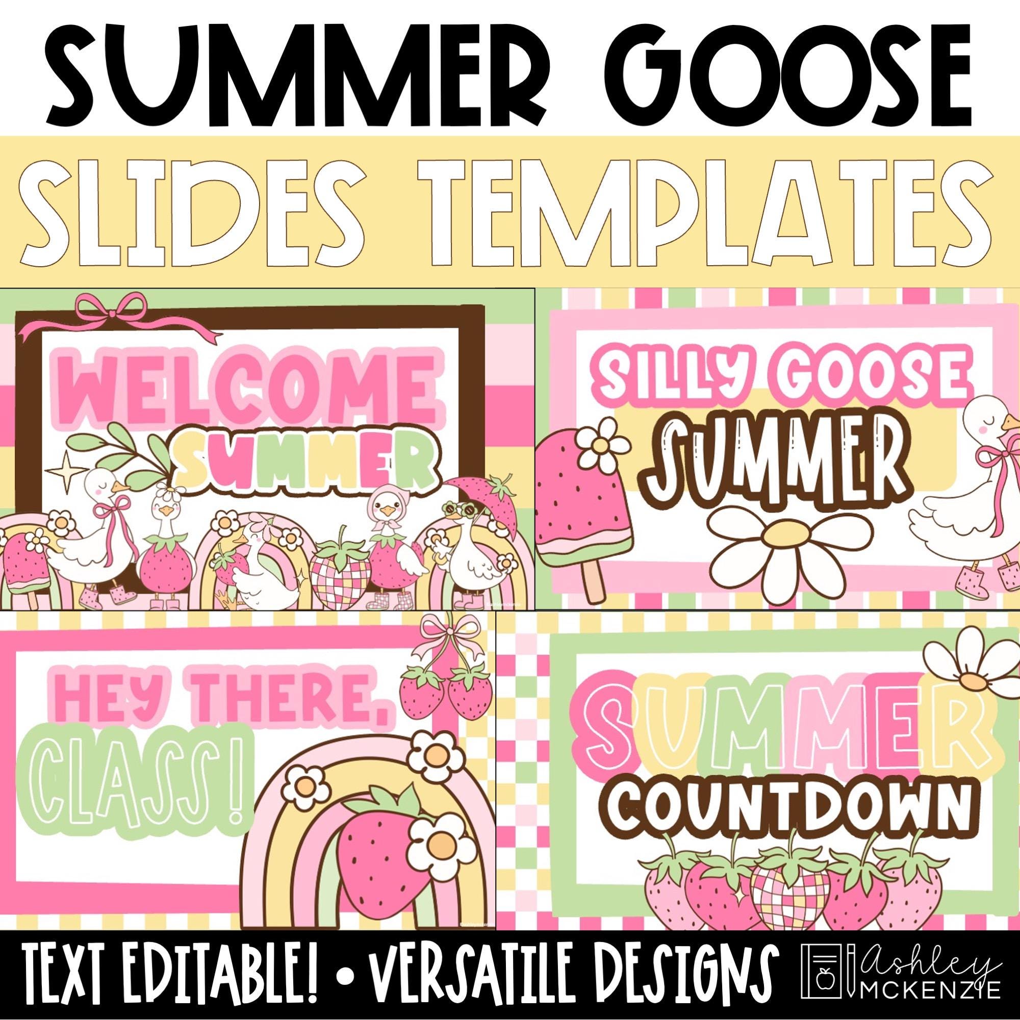 May Slides Summer Goose End of Year Morning Slides Templates for Google ...
