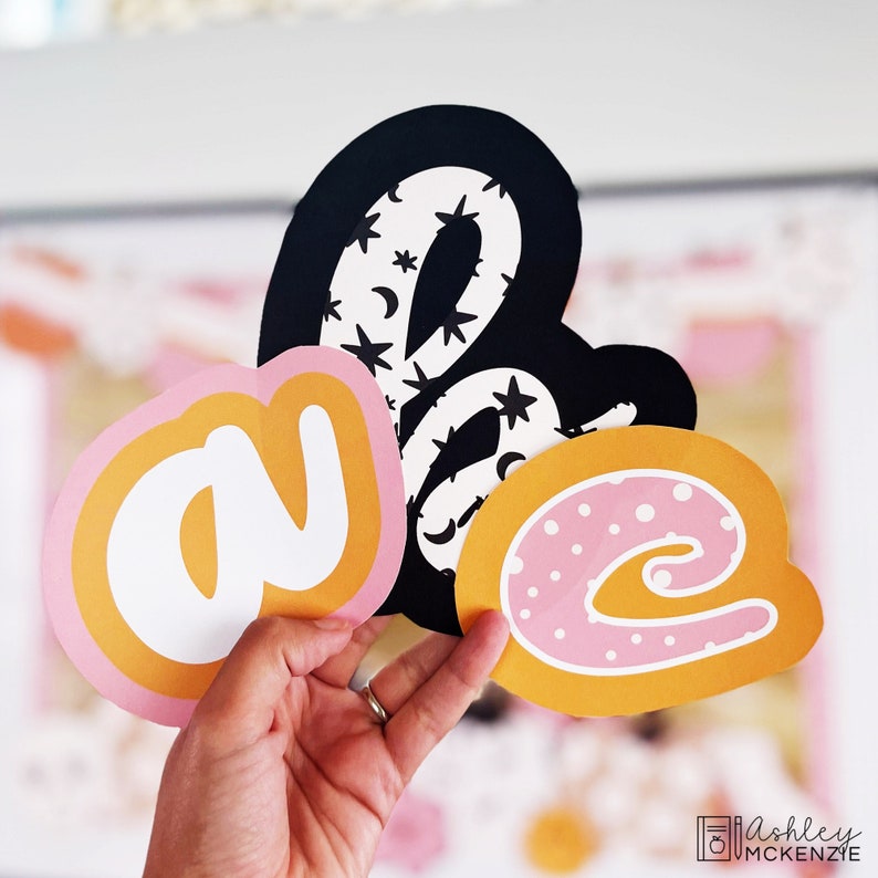 Retro Halloween Classroom Decor A-Z Bulletin Board Letters - Etsy