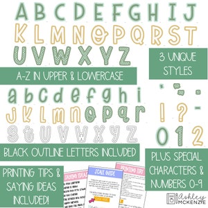 Retro St. Patrick's Day Classroom Decor, A-Z Bulletin Board Letters ...