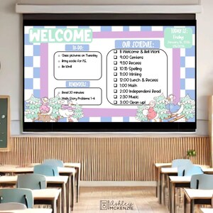 January Morning Slides Winter Goose Slides Templates for Google Slides ...