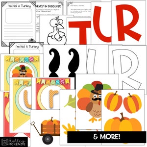 Disguise a Turkey Craft Thanksgiving Bulletin Board November Writing ...