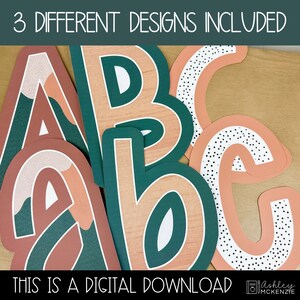 Abstract Landscape Classroom Decor, A-Z Bulletin Board Letters ...