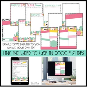 Welcome Back to School Open House Bundle Meet the Teacher Night Slides ...