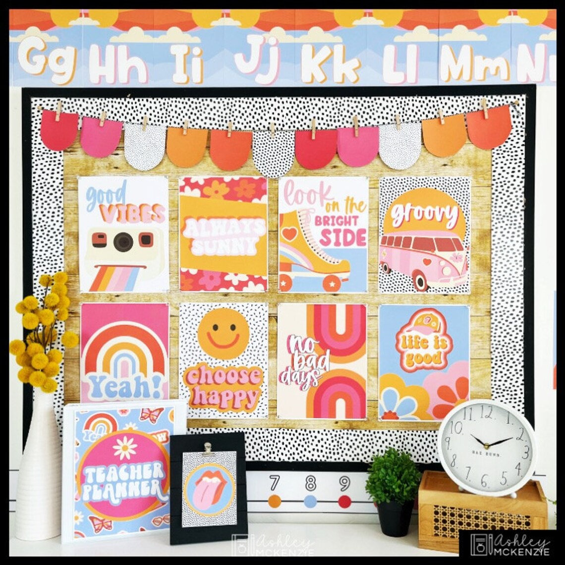 Retro Classroom Posters Retro Vibes Theme Easy and Modern | Etsy