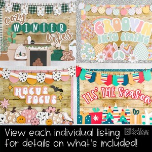 Bulletin Board Kits Bundle #5, Seasonal Classroom Decor for the Whole ...