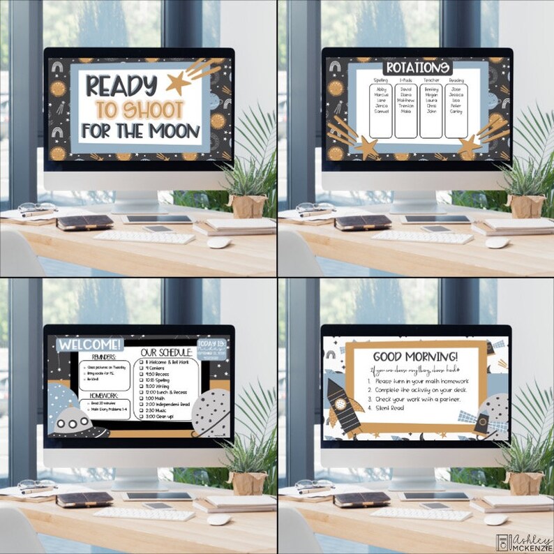 Outer Space Google Slides and Powerpoint Templates, Digital Classroom ...