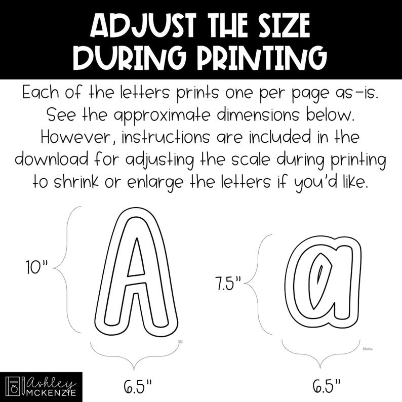 Solid Color Schemes Primary Font A-Z Bulletin Board Letters Bundle ...