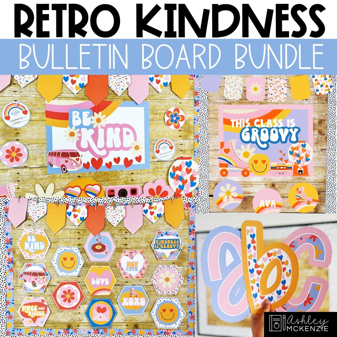 Valentine's Day Classroom Decor Bundle, Retro Theme, Holiday Bulletin ...