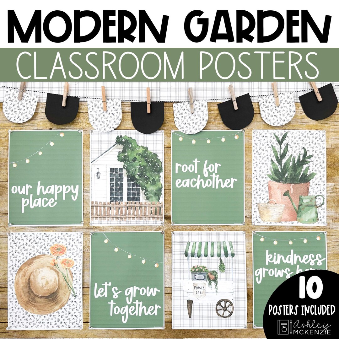 Modern Garden Bulletin Board Ideas, Motivational Posters & Printable ...
