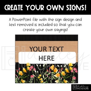 Wildflowers Classroom Door Decor Kit, Back to School, Easy and Modern ...